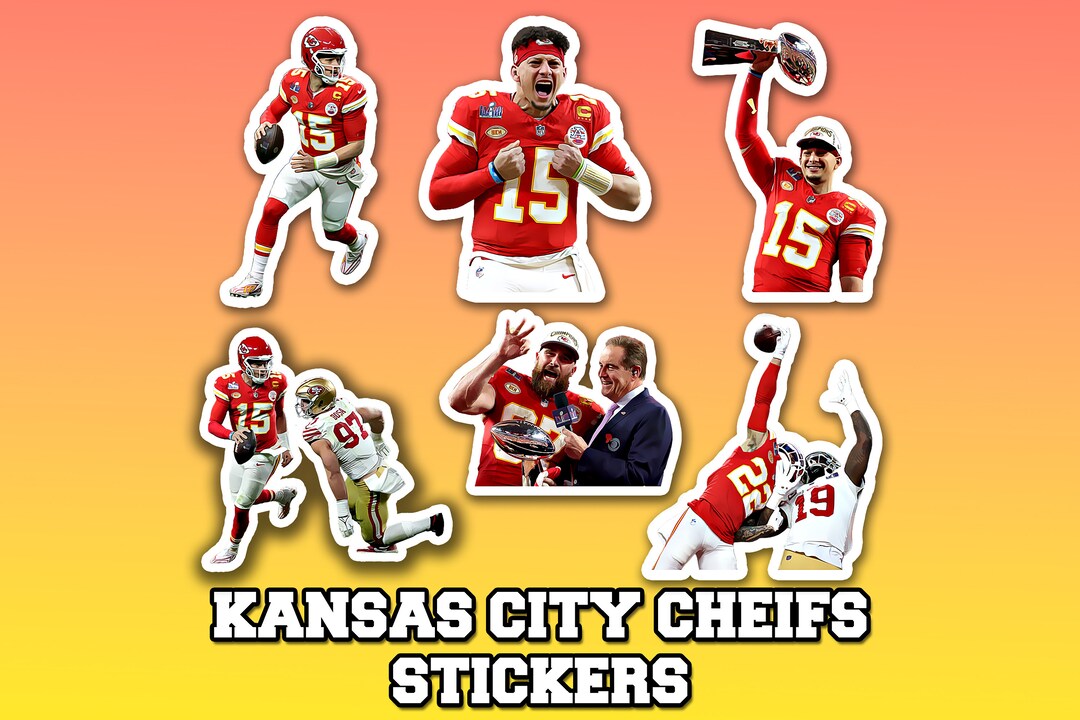 NFL Kansas City Chiefs Super Bowl Sticker Waterproof Chiefs Vinyl ...