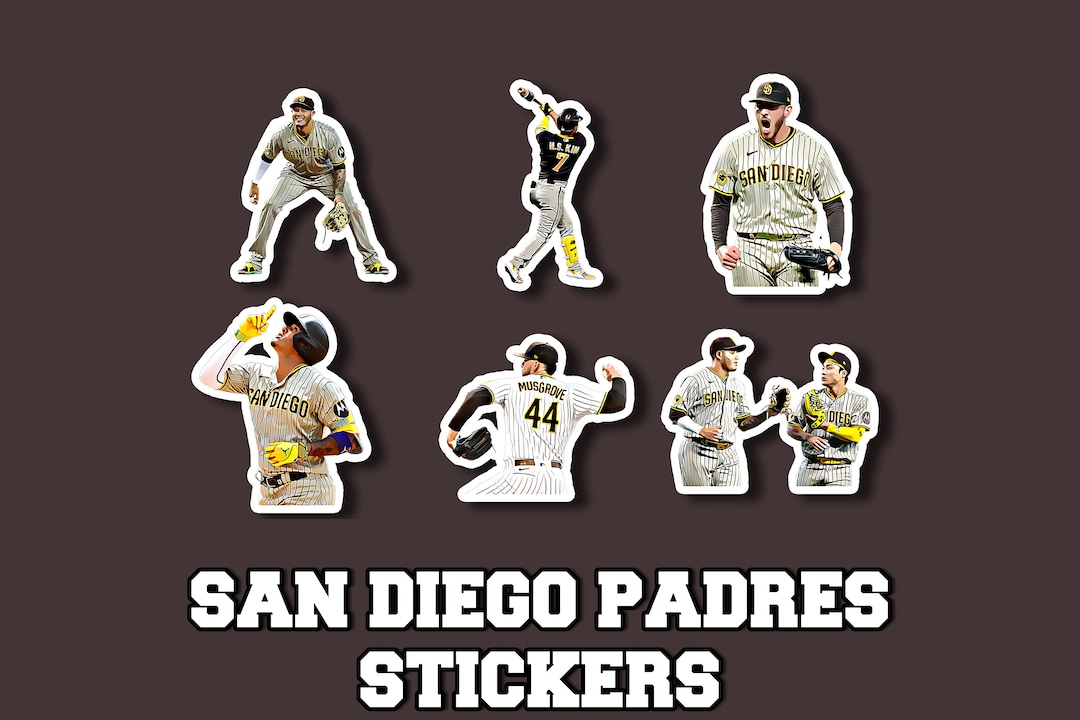 MLB San Diego Padres Stickers Padres Vinyl MLB Stickers Baseball Fan ...