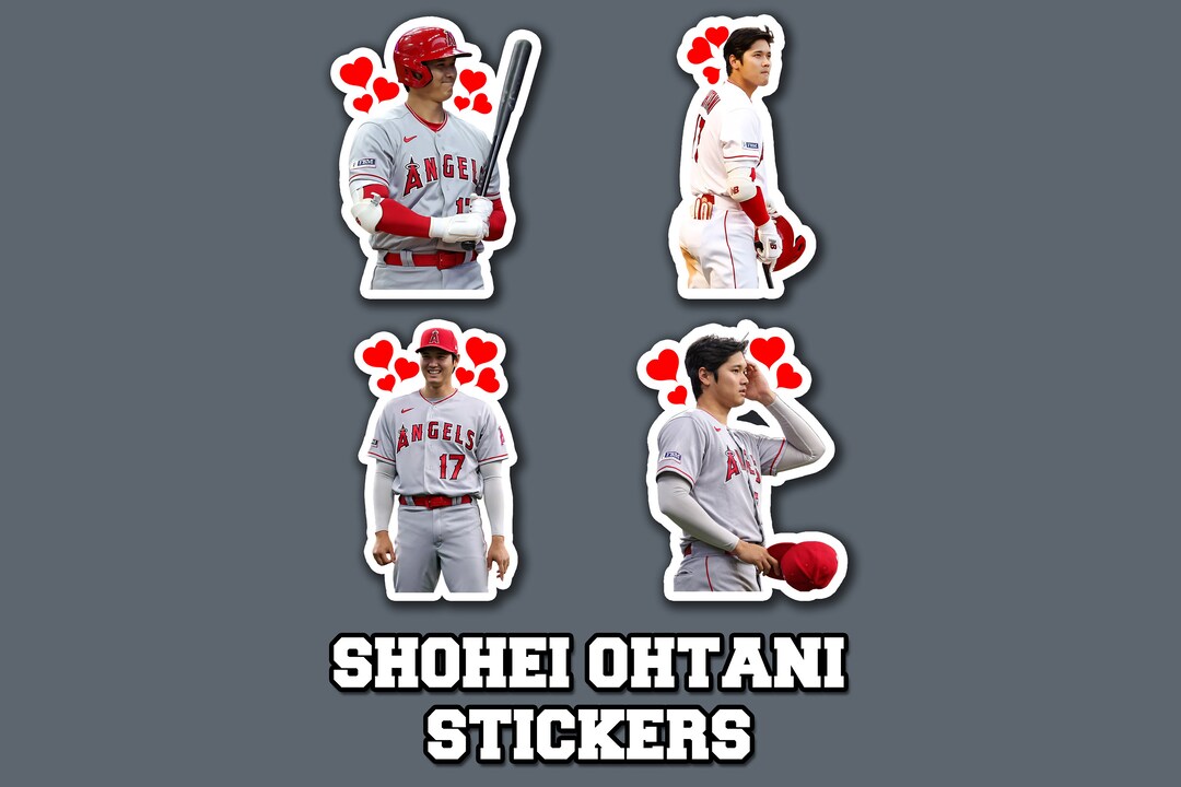 MLB Shohei Ohtani Sticker Los Angeles Angels Waterproof Vinyl Sticker ...