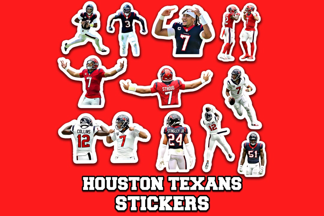NFL Houston Texans Sticker Waterproof Texans Vinyl Sticker Gift for ...