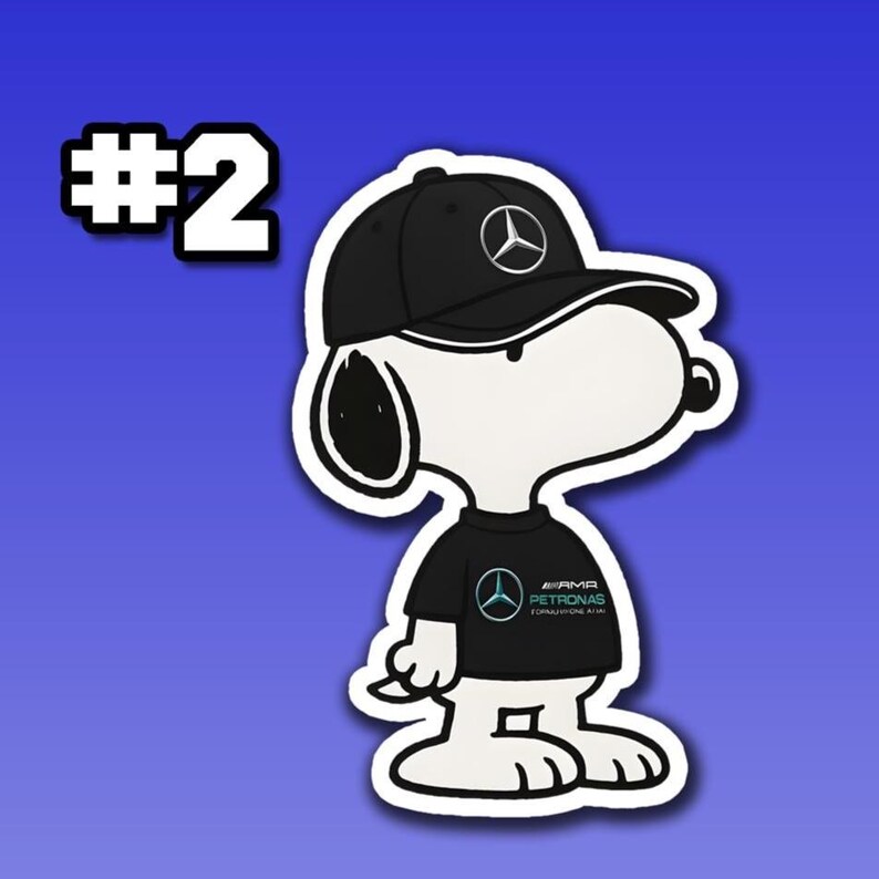Formula One Stickers Snoopy Stickers F1 Stickers F1 Decals F1 Gift ...