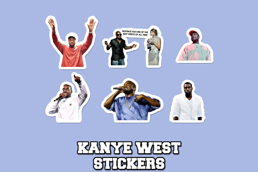 Kanye West Sticker Pack Kanye West Vinyl Album Stickers Gift Kanye West ...