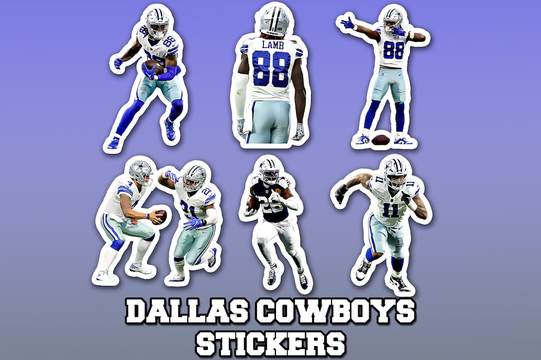 NFL Dallas Cowboys Sticker Bundle Waterproof Cowboys Vinyl Sticker Gift ...
