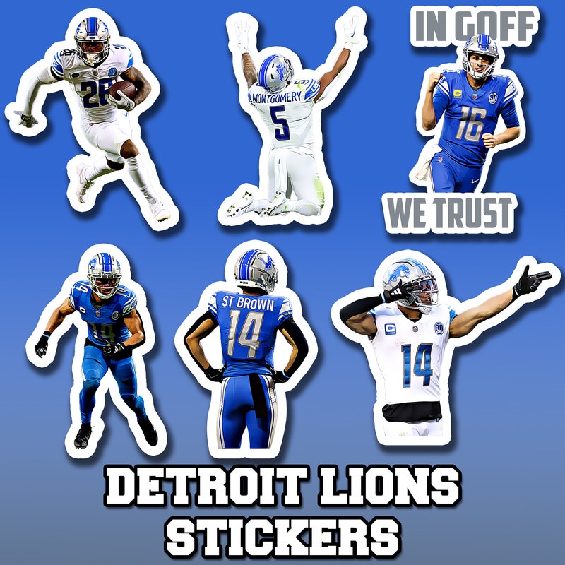 Detroit Lions Vinyl Decal - Etsy
