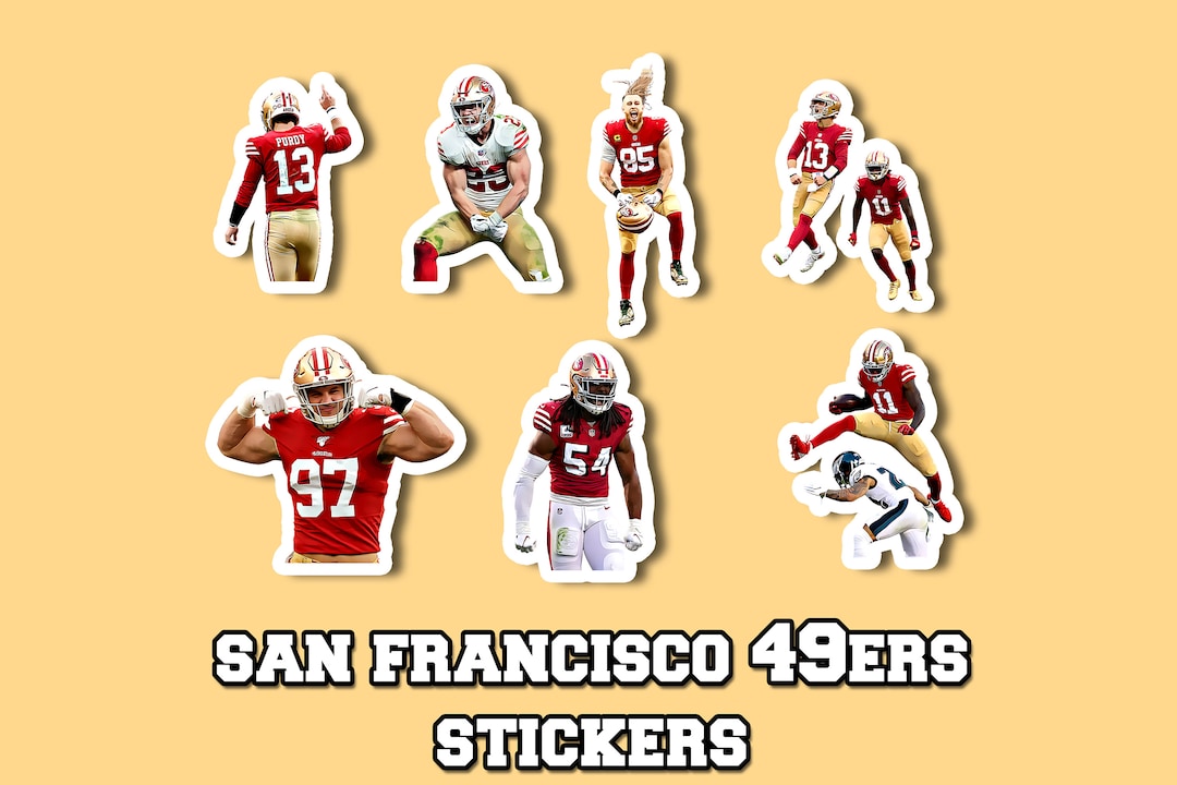 NFL San Francisco 49ers Sticker Waterproof 49ers Vinyl Sticker Gift for ...