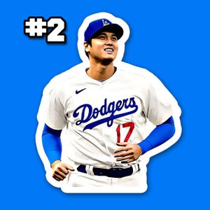MLB Shohei Ohtani Sticker Los Angeles Dodgers Waterproof Vinyl Sticker ...