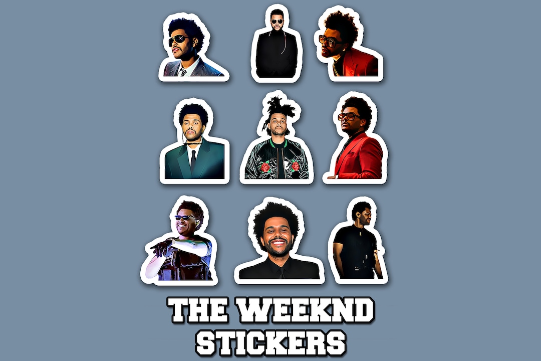 The Weeknd Sticker Pack the Weeknd Vinyl Stickers the Weeknd Album the ...