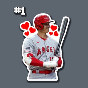 MLB Shohei Ohtani Sticker Los Angeles Angels Waterproof Vinyl Sticker ...