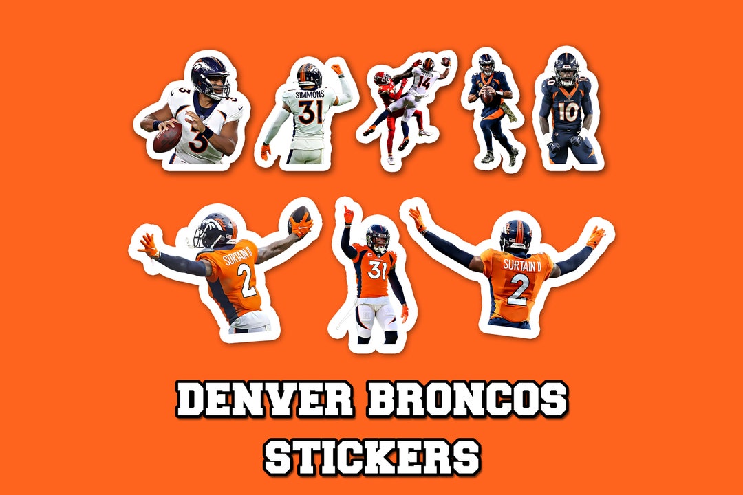 NFL Denver Broncos Sticker Waterproof Broncos Vinyl Sticker Gift for ...