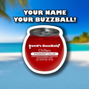 Buzzballz Sticker Buzzballz Personalized Sticker Gift for Him Gift for ...
