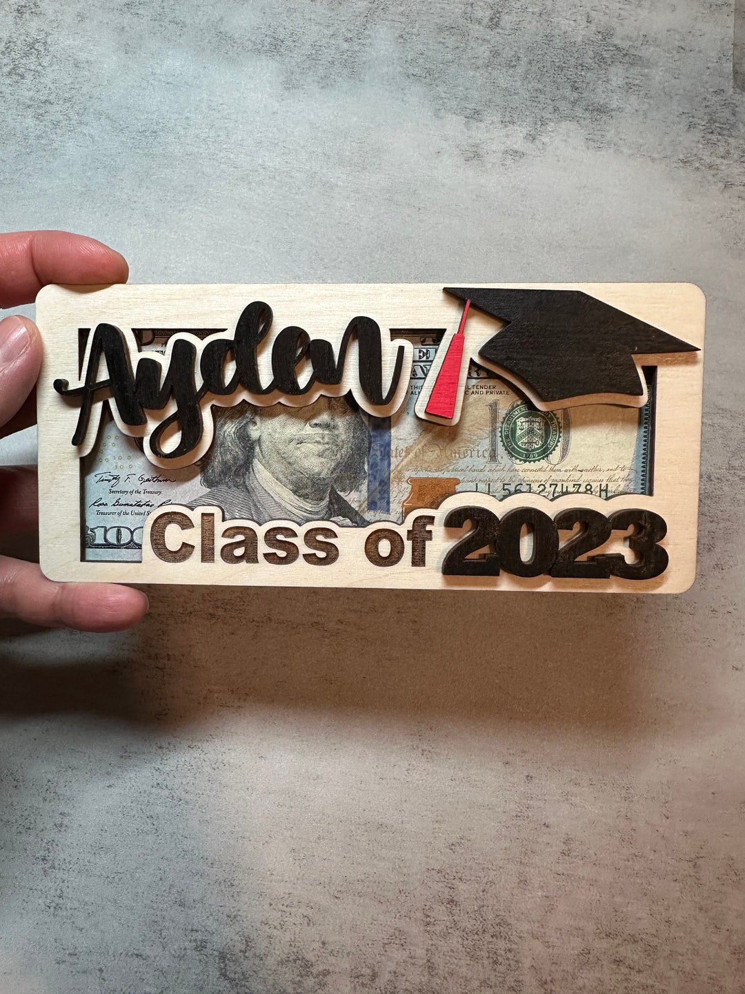 Personalized Graduation Money Gift Holder, Class of 2024 & 2025 ...