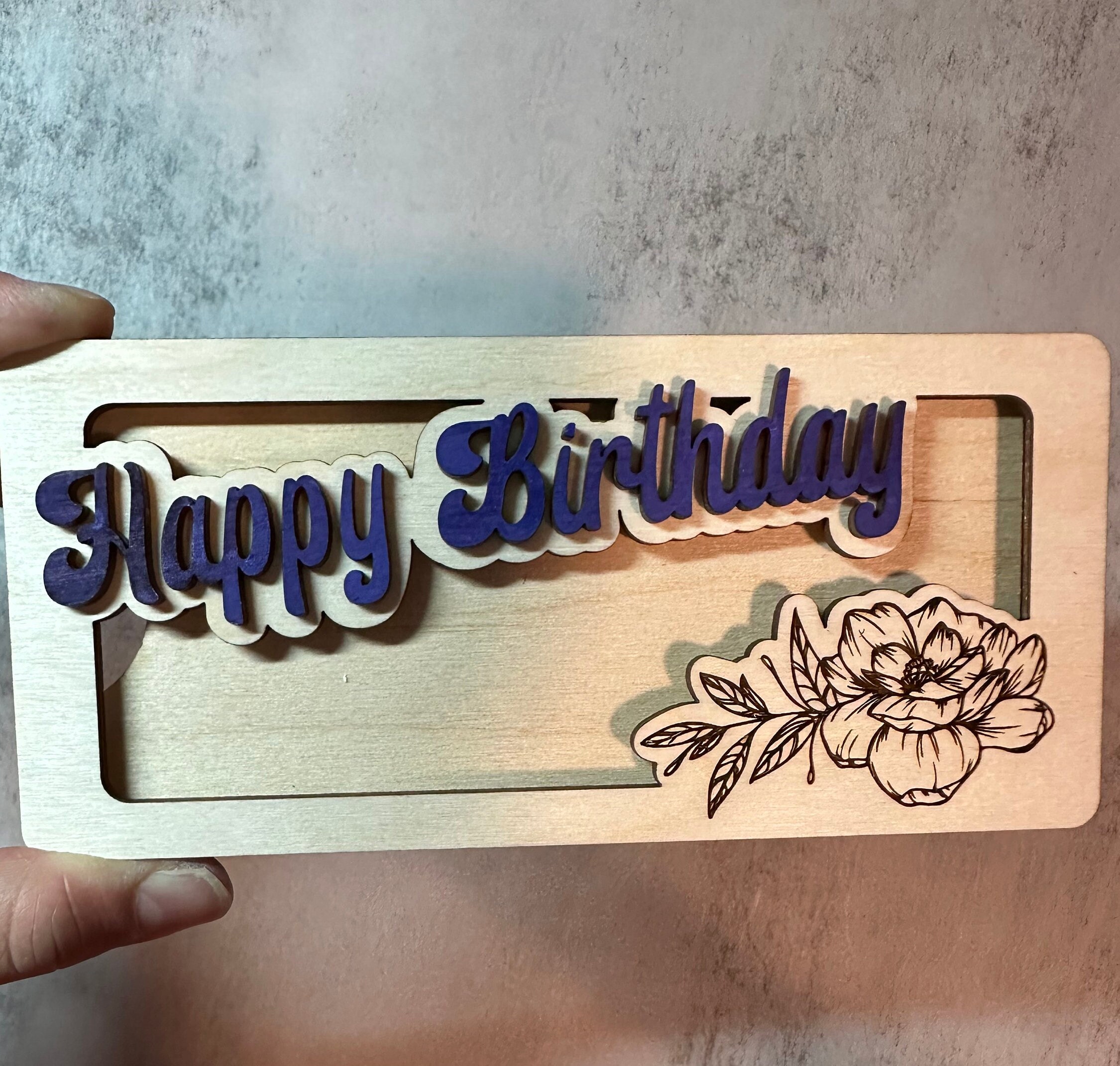 Happy Birthday Money Card Personalized Money Holder Gifts - Etsy