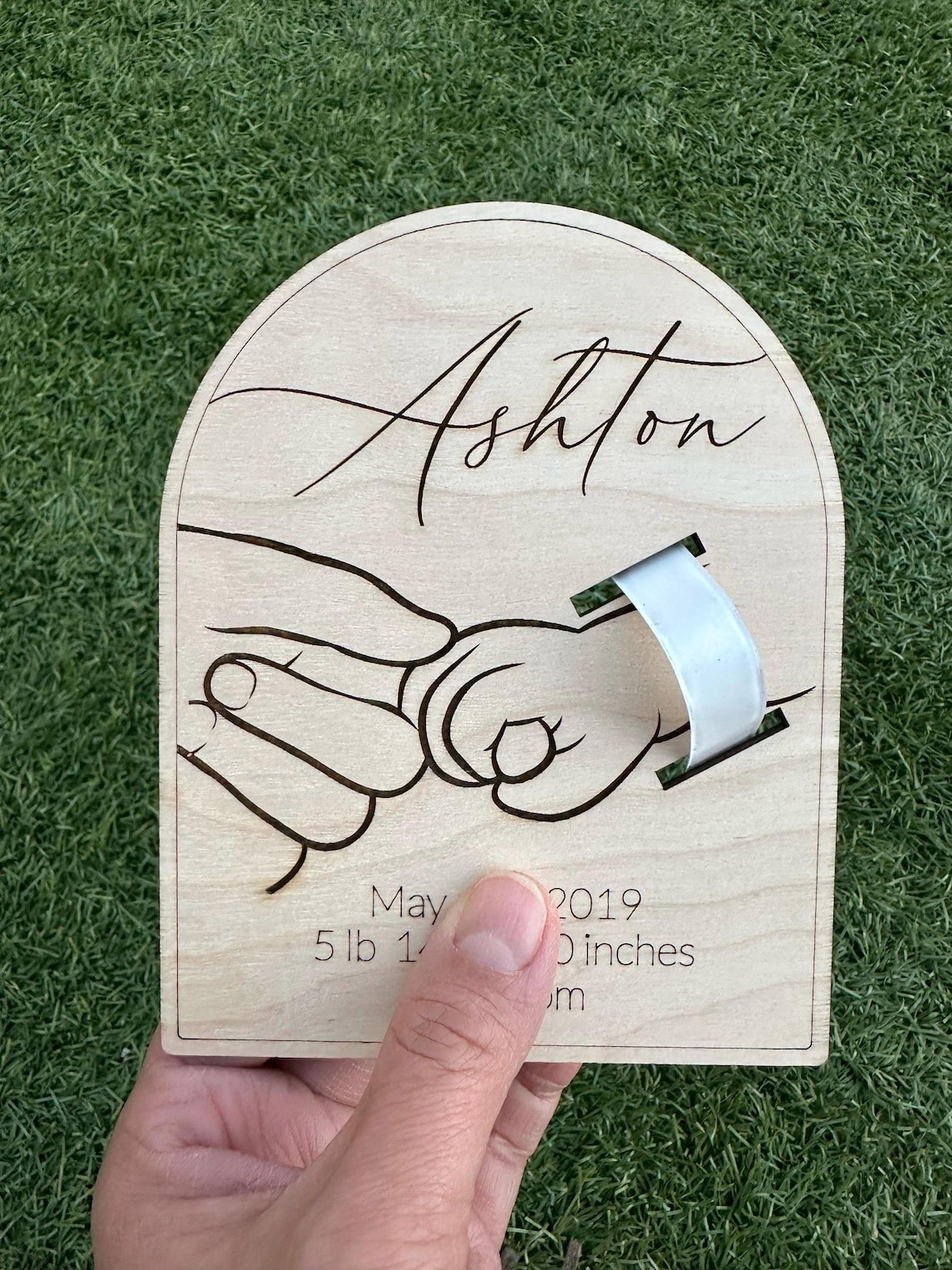Hospital ID Band Bracelet Newborn Keepsake Holder Personalized Baby ...