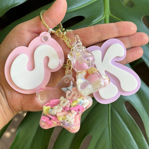 Liquid Keychain - Etsy