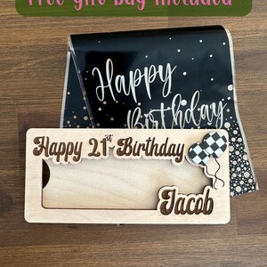 Happy Birthday Money Card, Personalized Money Holder, Kids Birthday ...