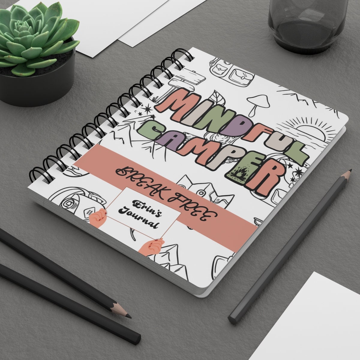 Personalized Nature Journal, Self Care Notebook, Outdoor Zen Diary ...