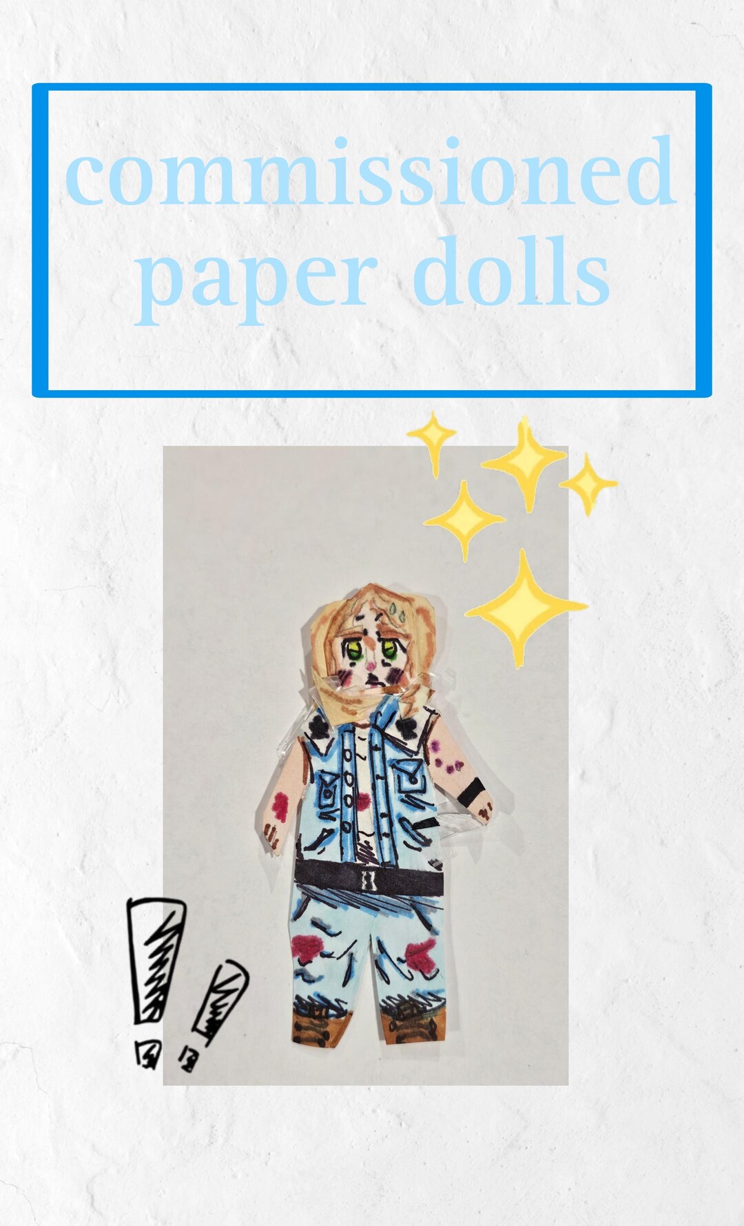Commissioned Paper Dolls - Etsy