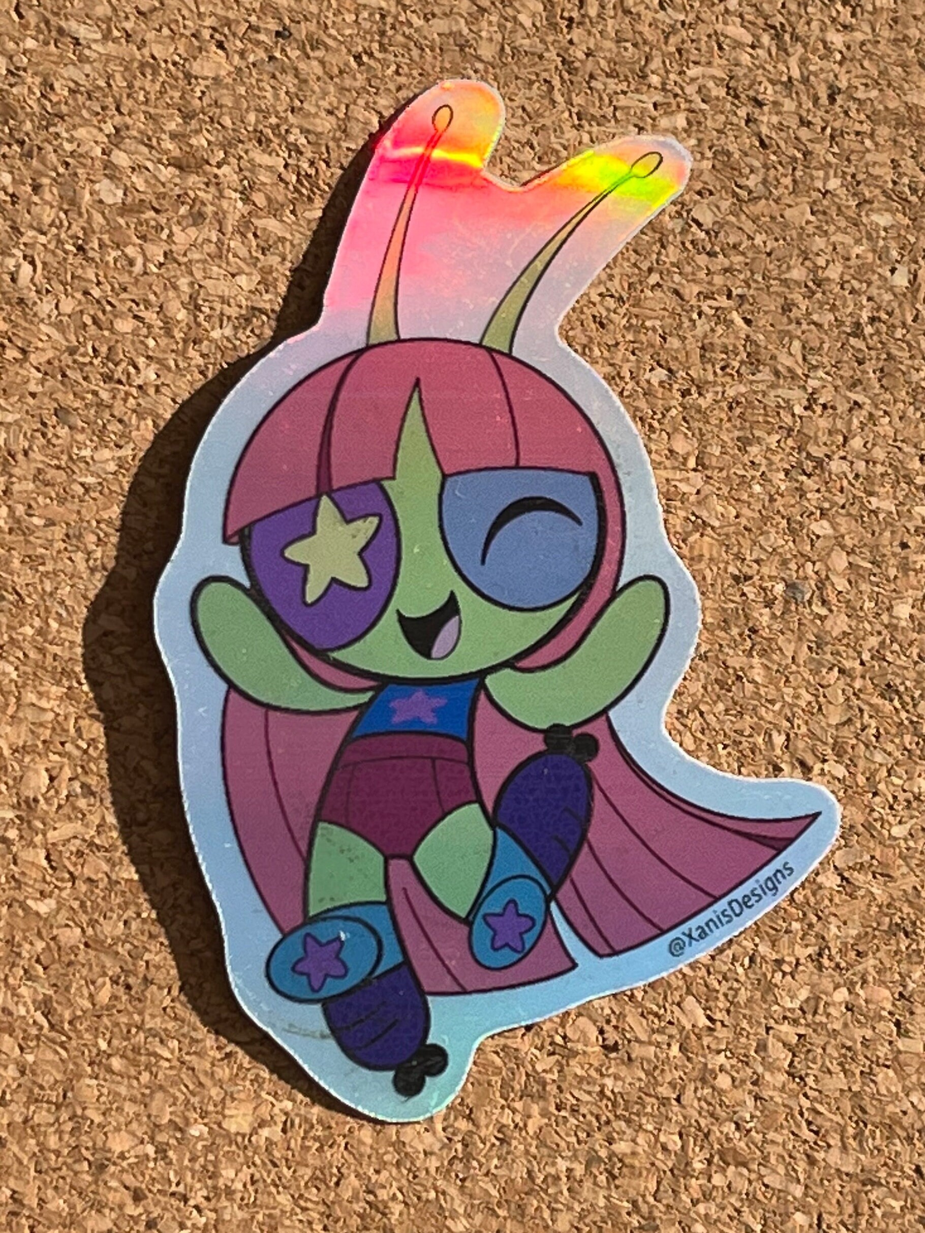 Roller Skating Alien Sticker - Etsy