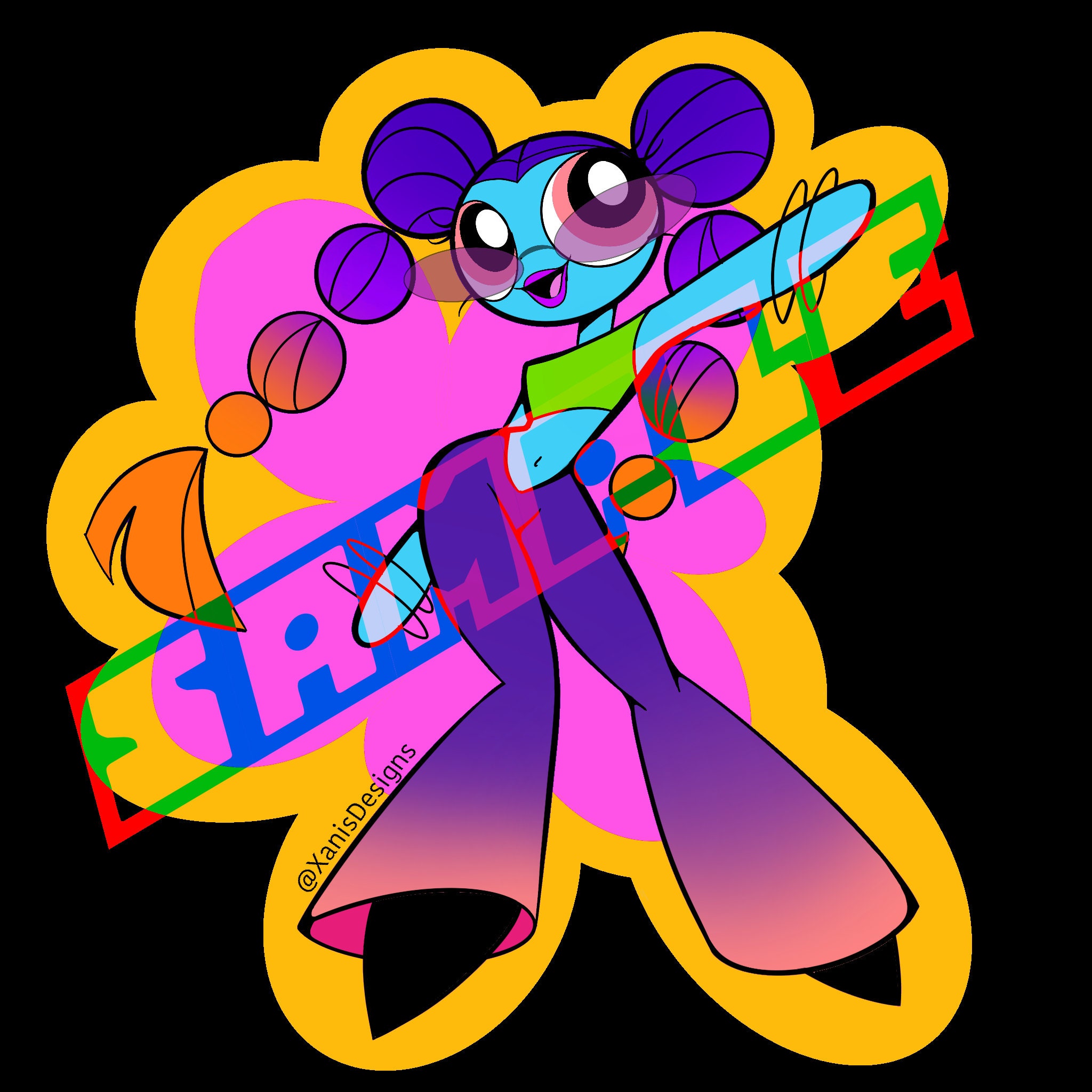 Disco Dancing Alien Sticker - Etsy
