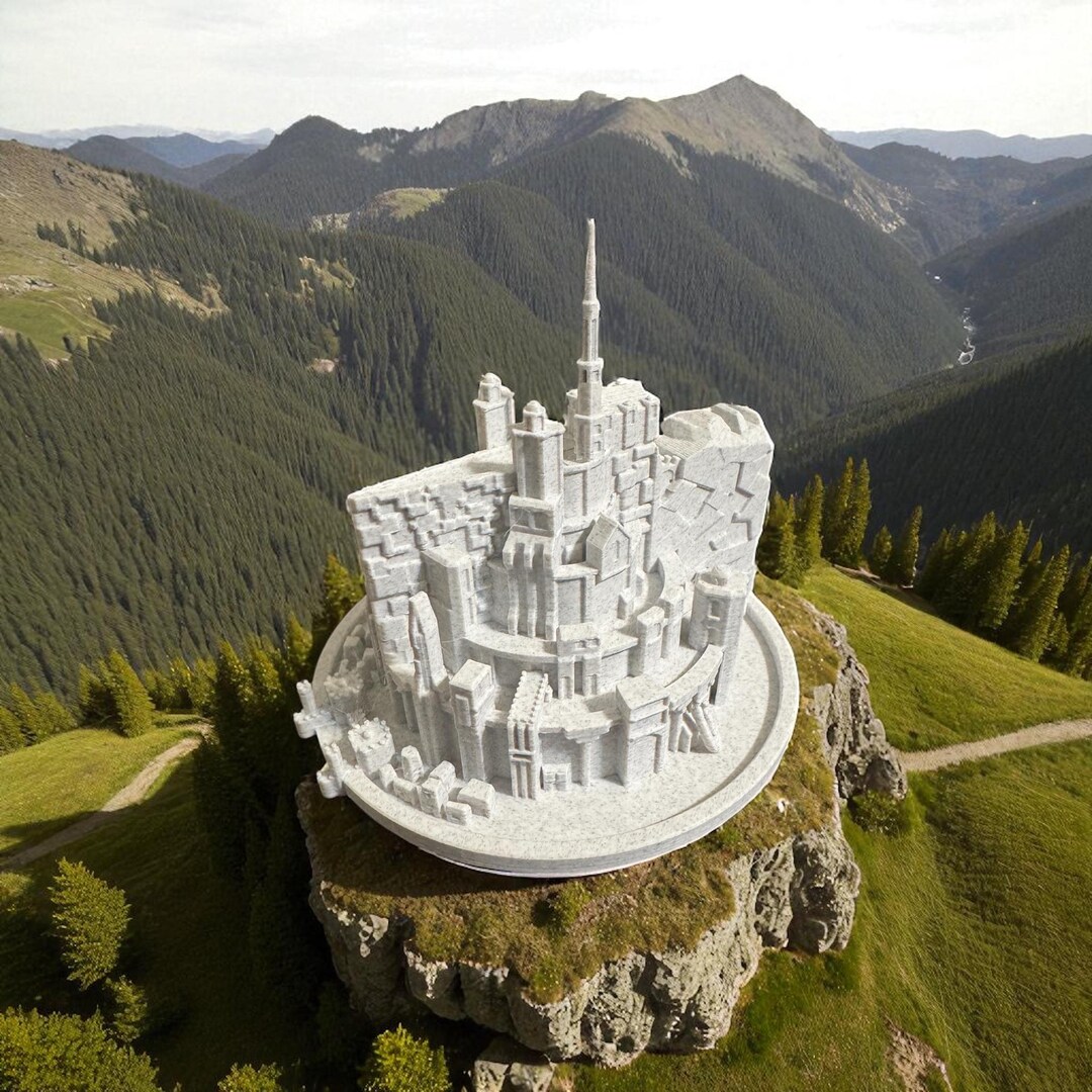 Minas Tirith Replica | Lord of the Rings Middle Earth Miniature ...