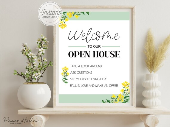 Spring Open House Signs