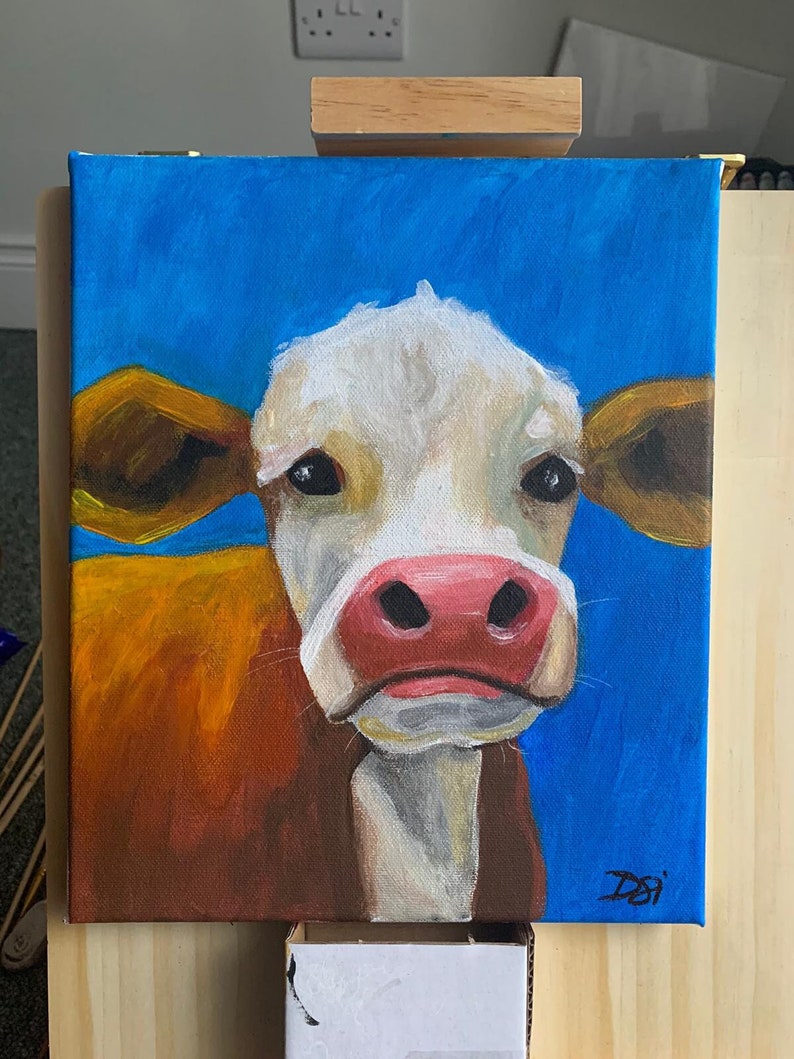Cow Painting - Etsy