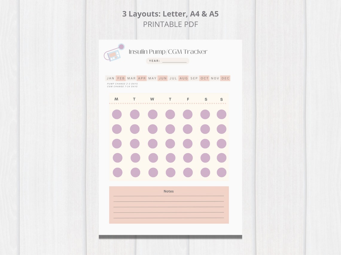 Insulin Pump Tracker, CGM Tracker, CGM Log, Diabetes Device Tracker ...