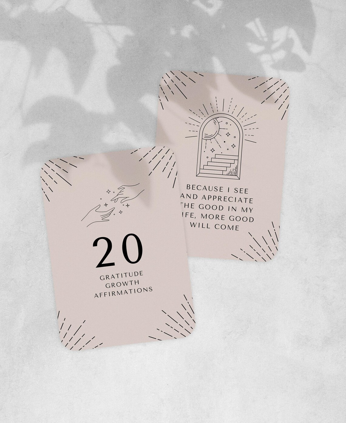 20 Printable Illustrated Gratitude and Growth Affirmations Digital ...