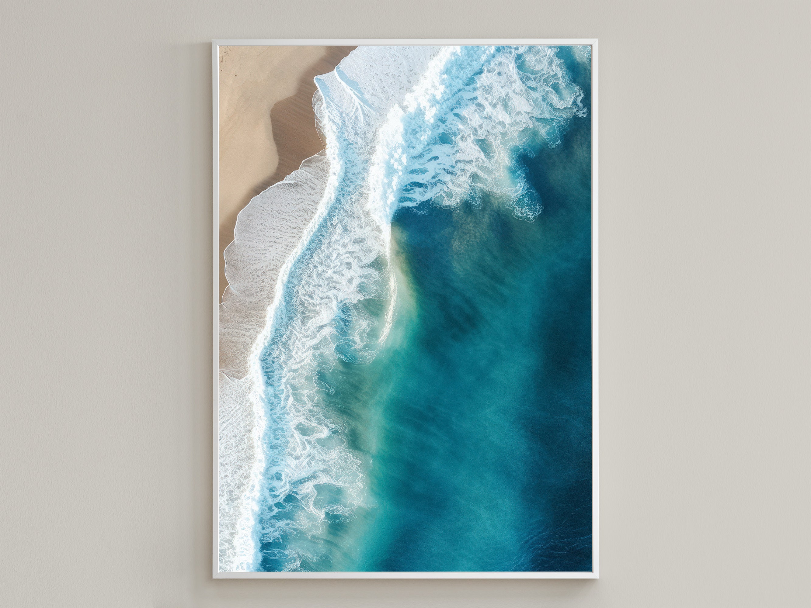Ocean Waves Digital Download / Printable Art / Art Print / Sea Wall ...