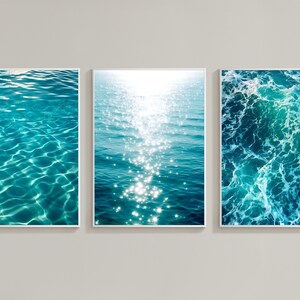 Set of 3: the Shape of Water Downloadable Prints / Ocean Art Print ...