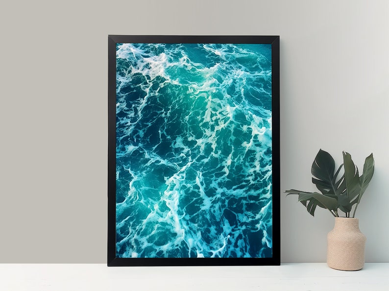 Ocean Water Digital Download / Printable Art / Art Print / Sea Wall ...