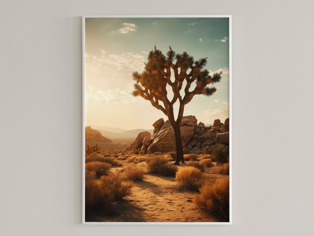 Joshua Tree Printable Wall Art / Desert Art Print / Wall Decor - Etsy
