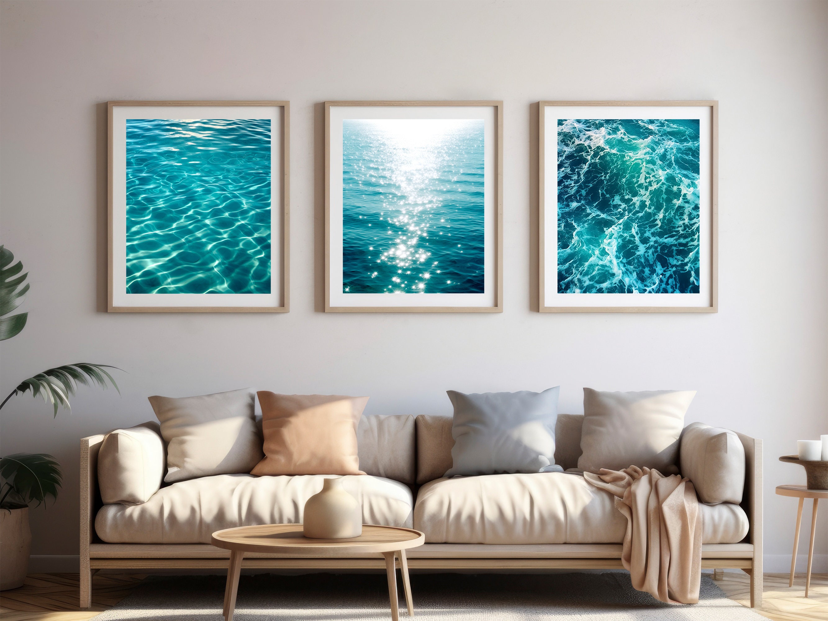 Set of 3: the Shape of Water Downloadable Prints / Ocean Art Print ...