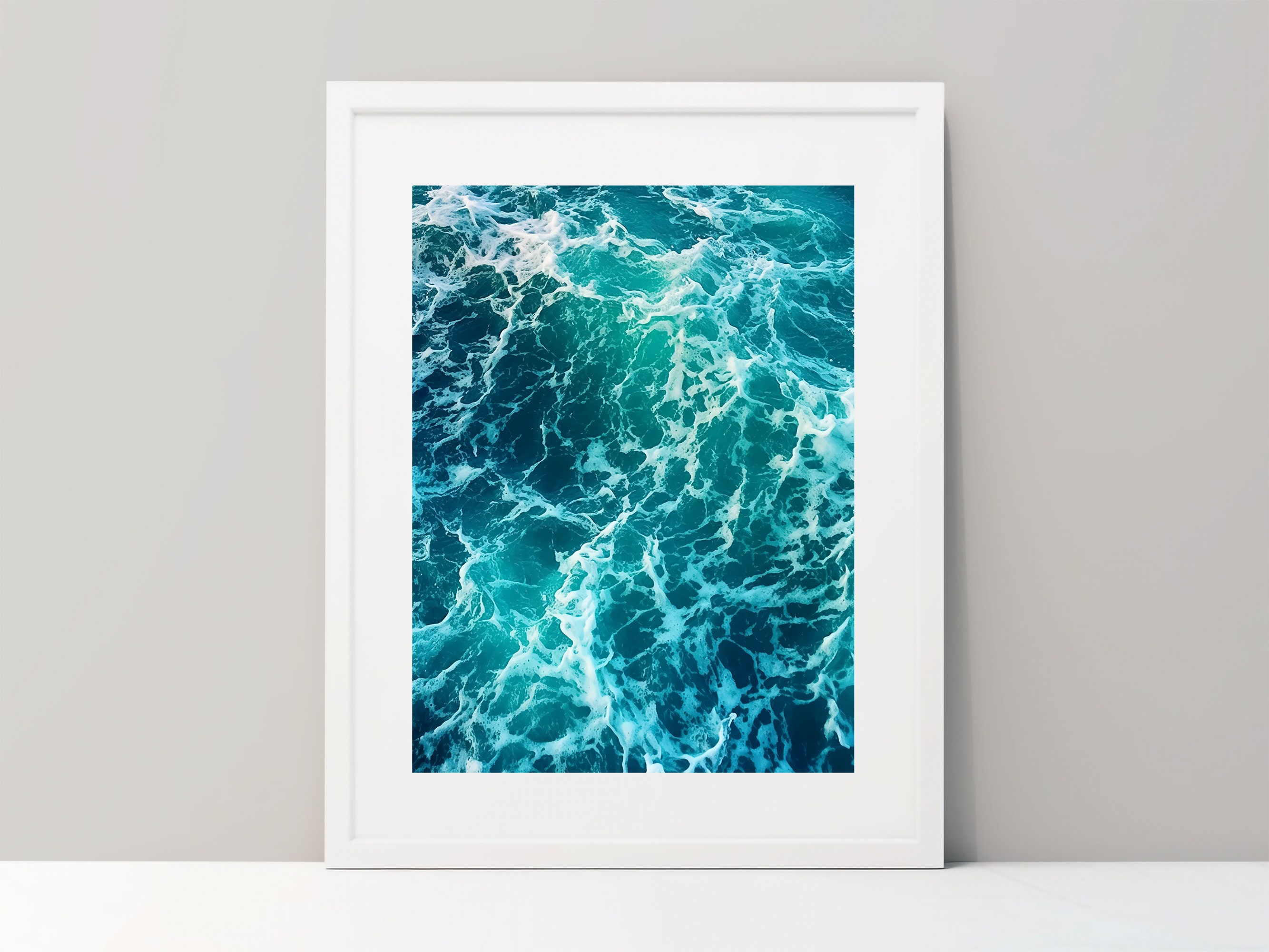 Ocean Water Digital Download / Printable Art / Art Print / Sea Wall ...