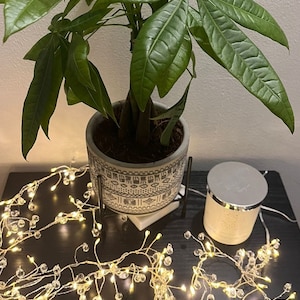 Crystal Cluster Fairy Lights, Sparkly Fairy Light Garland Illuminating ...