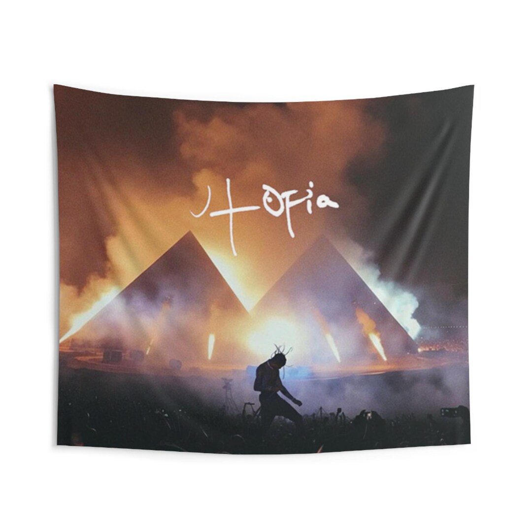 Travis Scott Utopia at the Pyramids Tapestries - Etsy