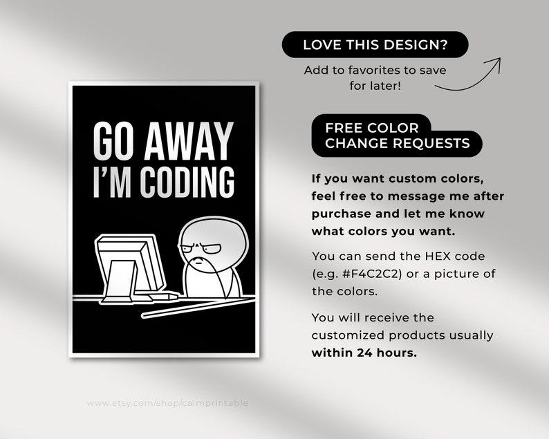 Funny Programmer T Printable Wall Art Programming Print Coder Quote Poster Computer Geek