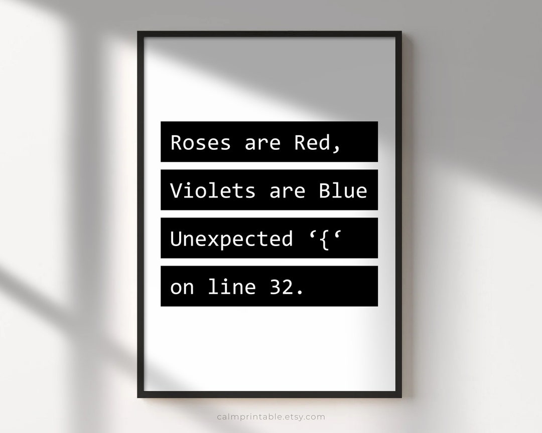 Funny Programmer T Printable Wall Art Programming Print Coder Quote Poster Computer Geek