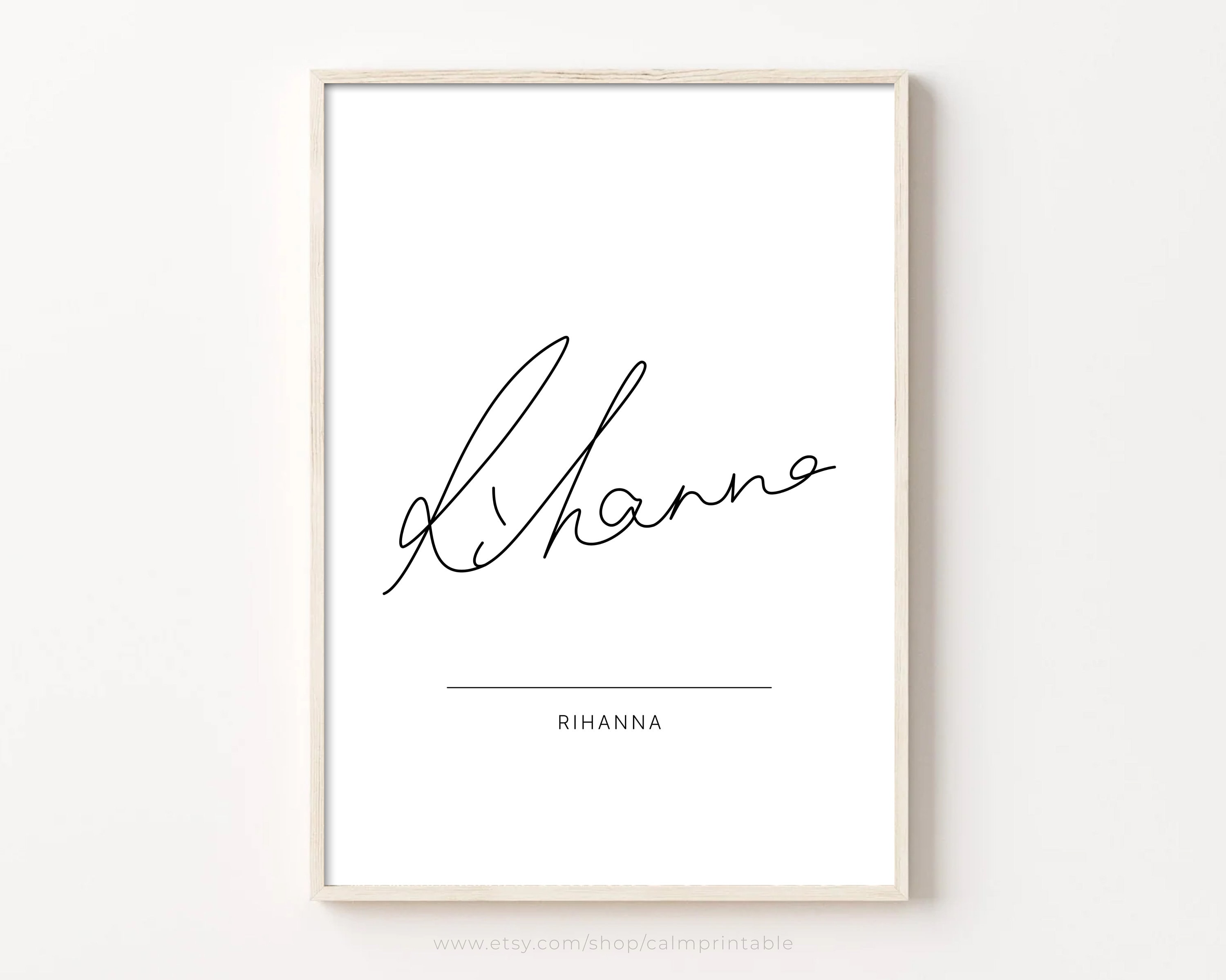 Rihanna Autograph