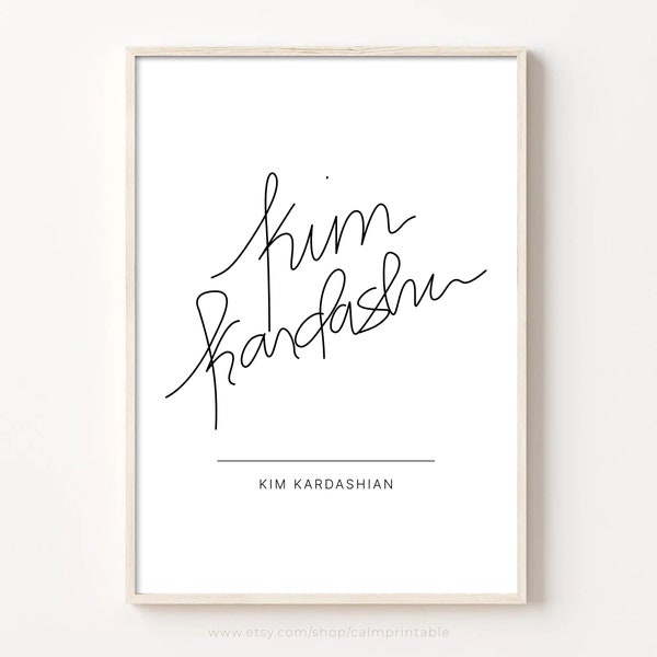 Buy Kim Kardashian Autograph Online In India - Etsy India