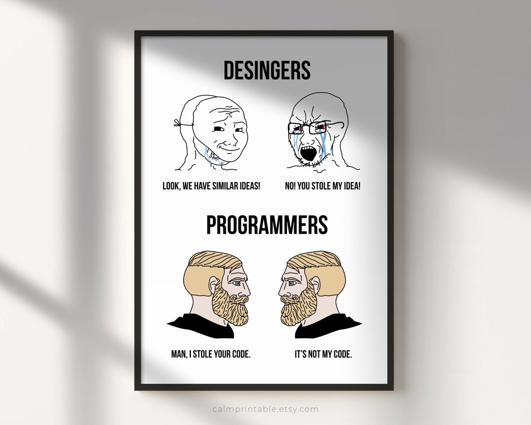 Funny Programmer Gift, Printable Wall Art, Programming Print, Coder Quote Poster, Computer Geek ...