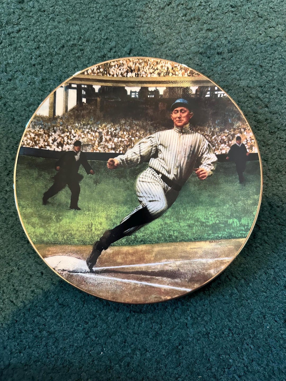 Bradford Exchange/delphi - Ty Cobb: the Georgia Peach by Jeff Barson - Etsy