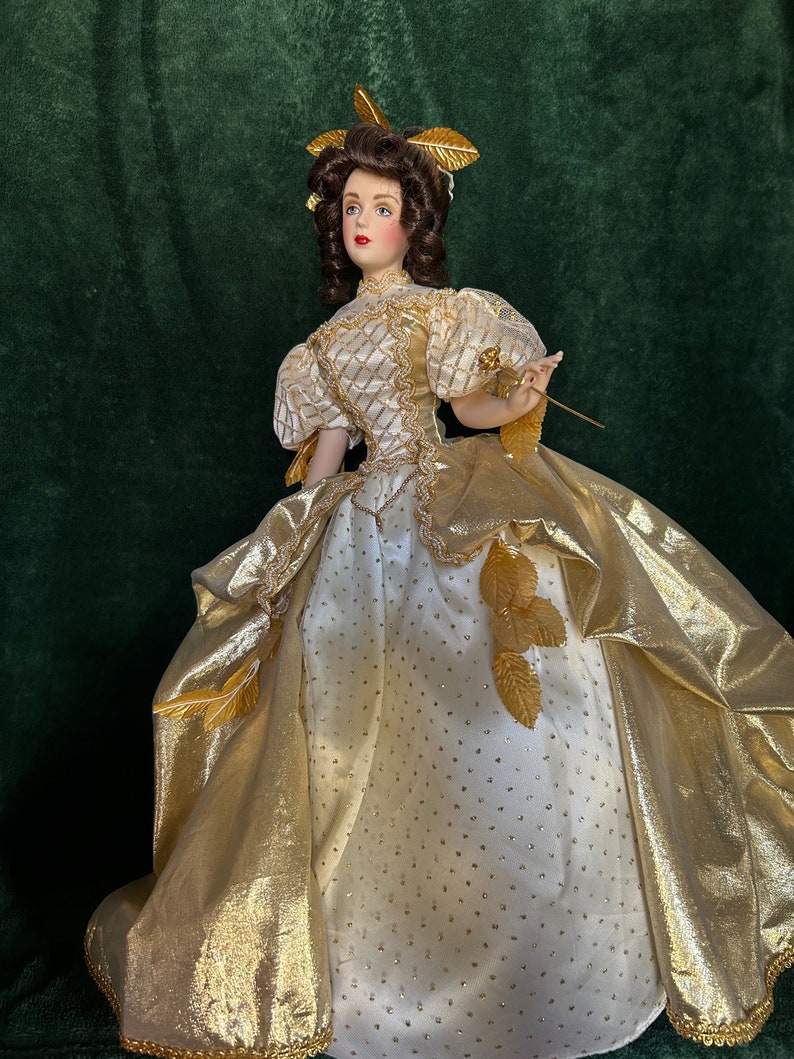 Franklin Mint Heirloom Porcelain Dolls Princess Marigold and the Midas ...