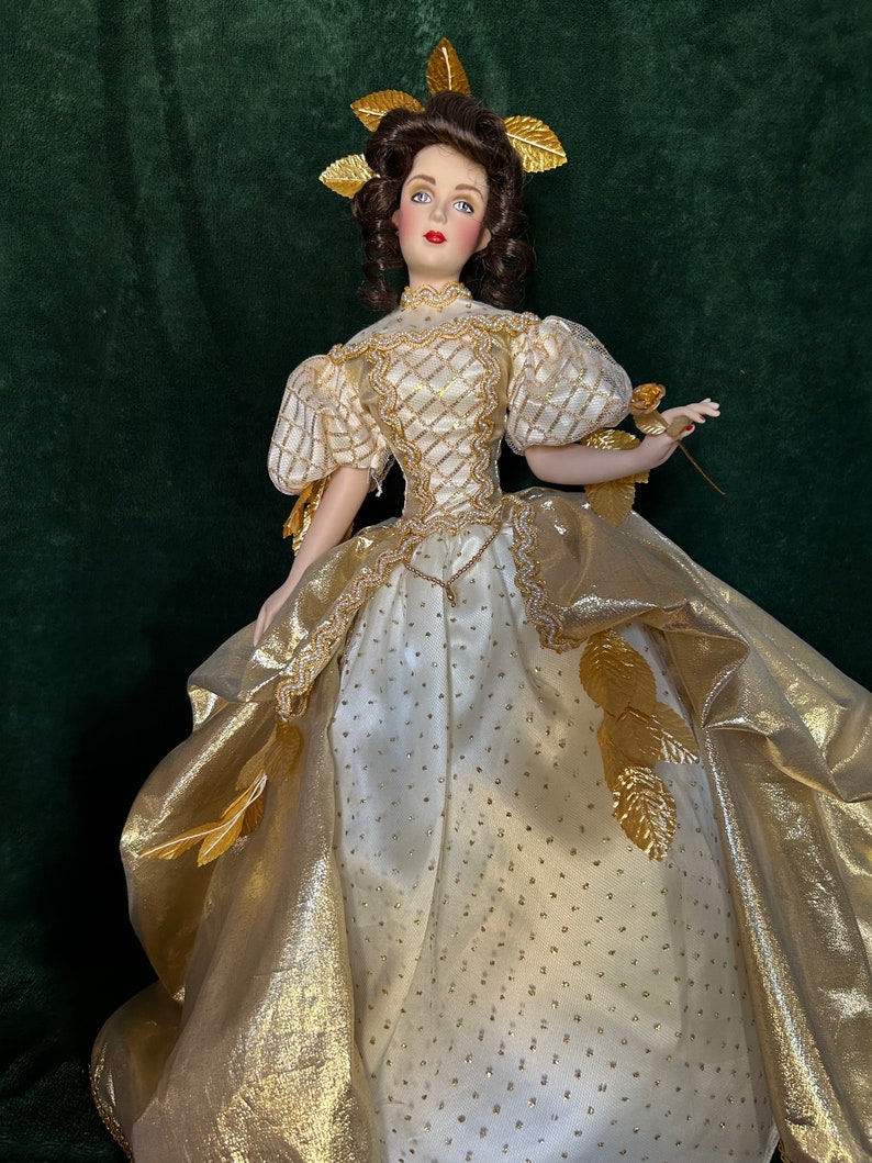 Franklin Mint Heirloom Porcelain Dolls Princess Marigold and the Midas ...
