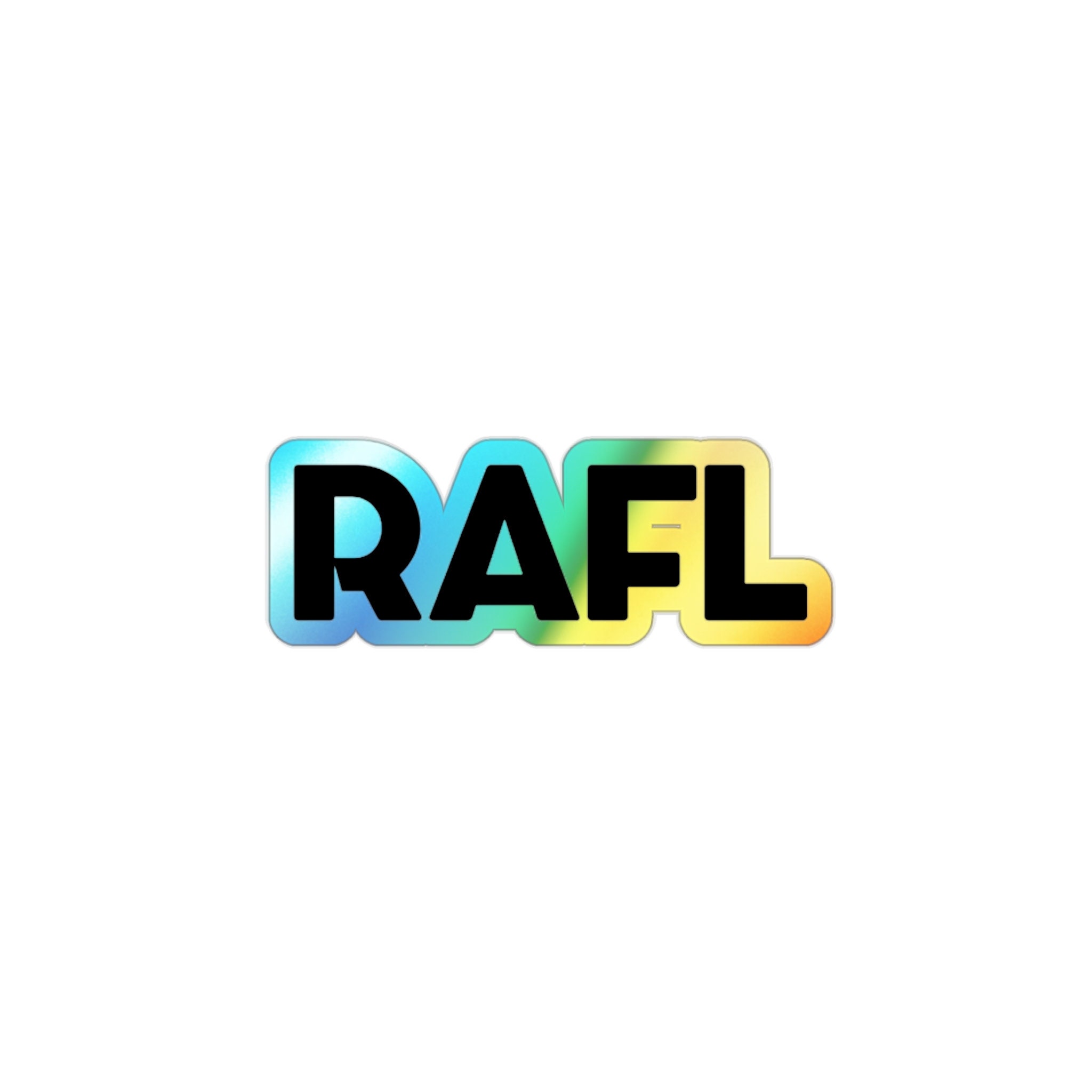 RAFL Logo Holographic Die-cut Stickers - Etsy