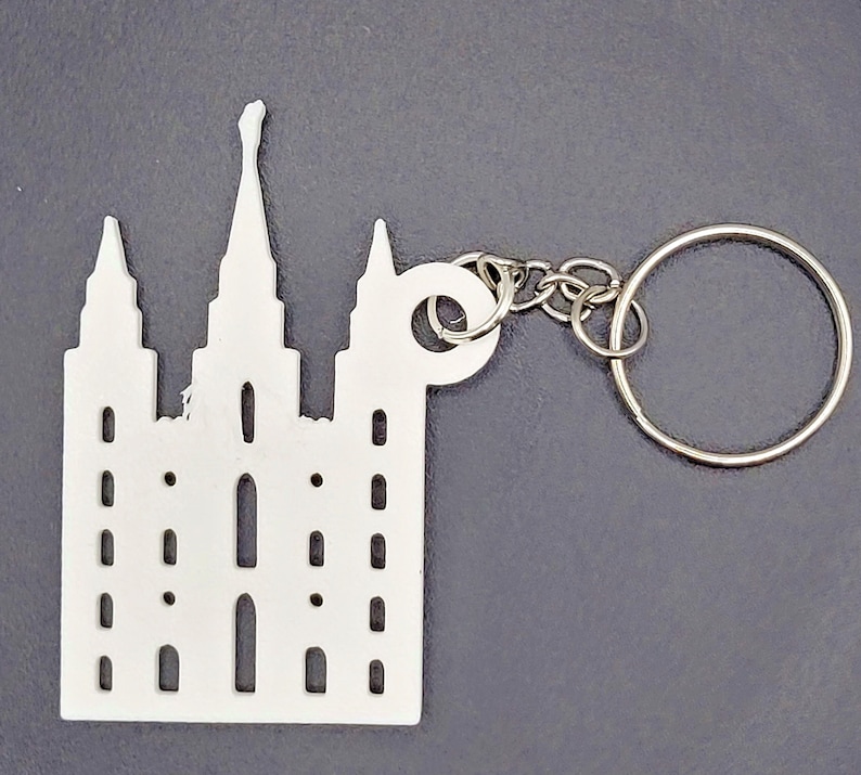 Salt Lake City Temple Key Chain - Etsy