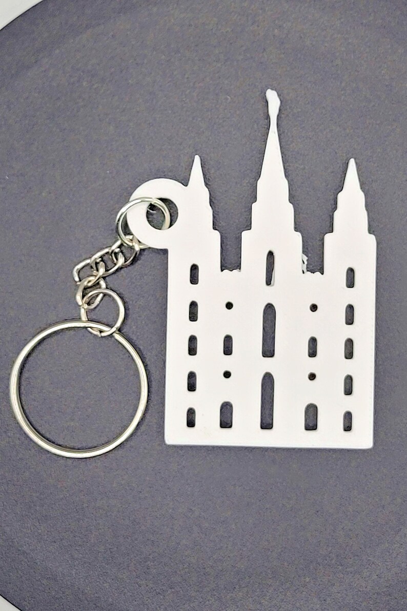 Salt Lake City Temple Key Chain - Etsy