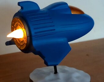 Retro Spacecraft Night Light - Etsy