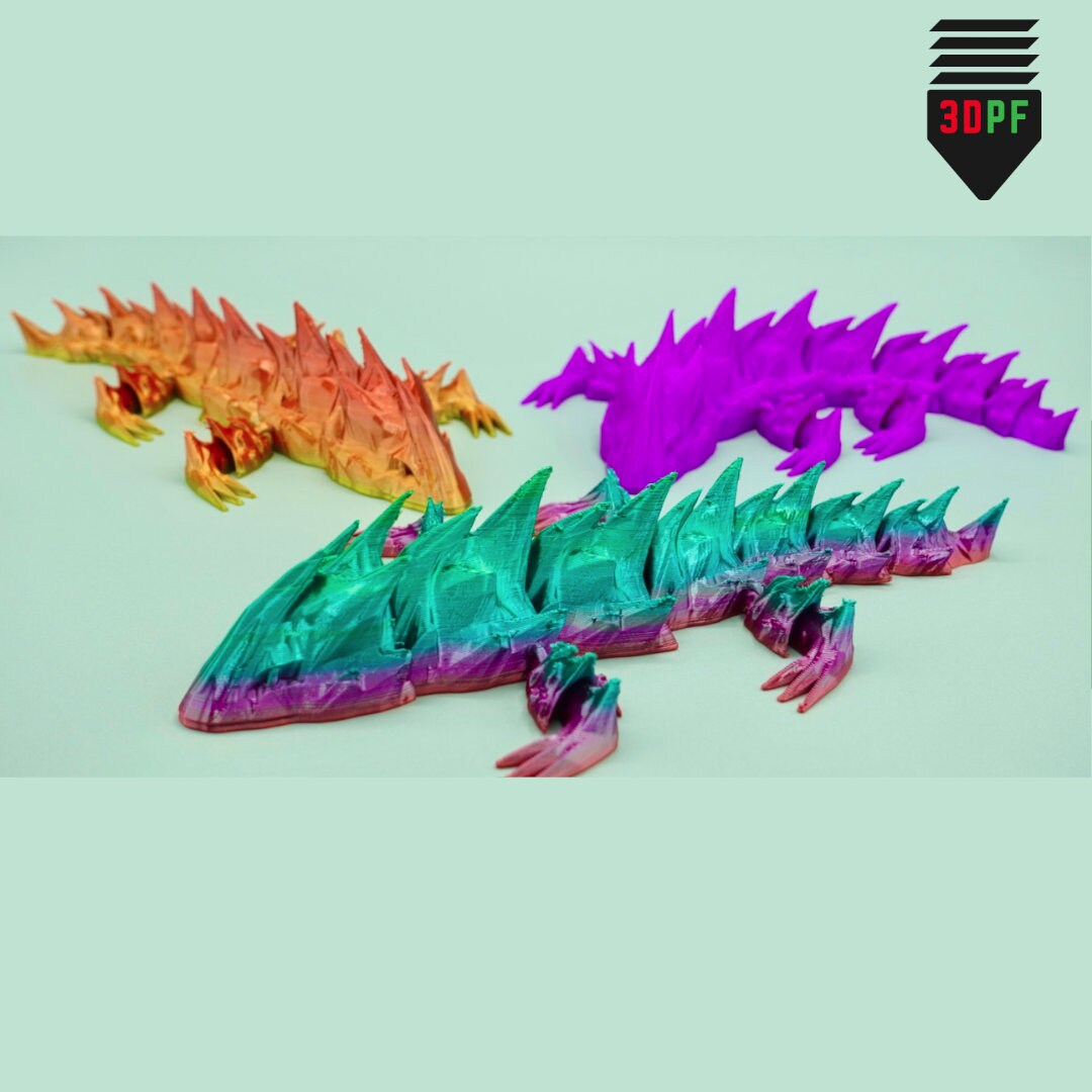 Articulated Spiny Lizard Flexi Toys 3D Printed Amazing - Etsy