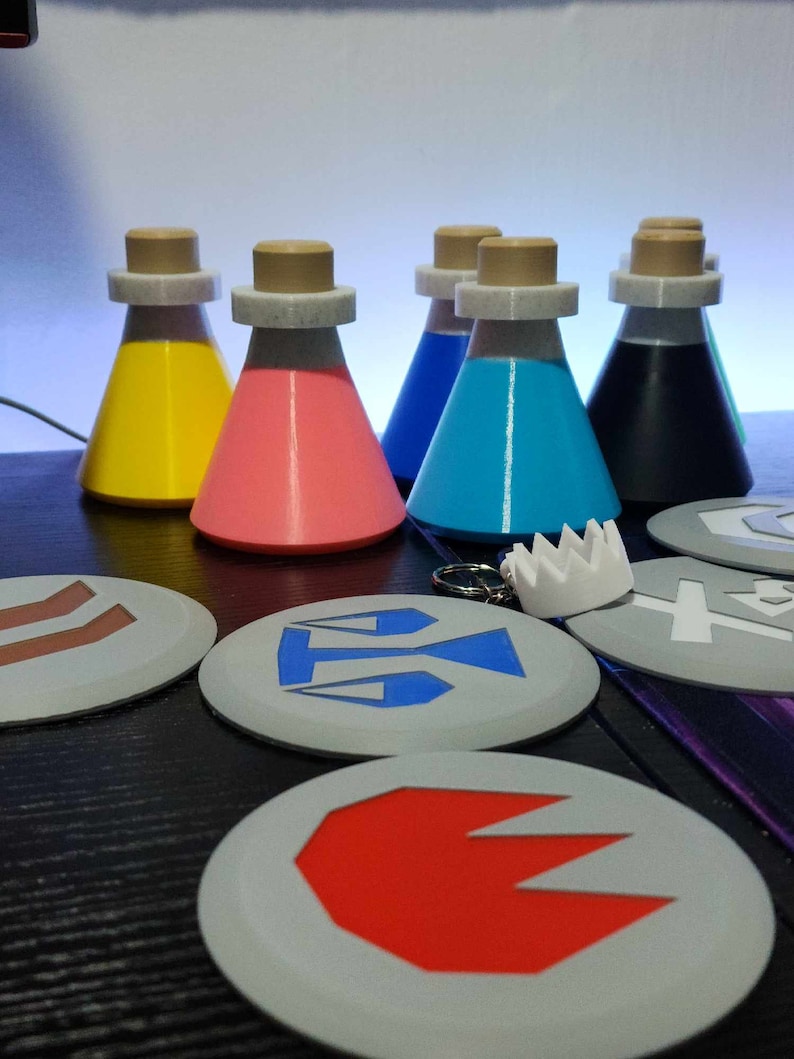 Runescape Party Hat Keyrings OSRS Vanity Gifts for Gamers - Etsy